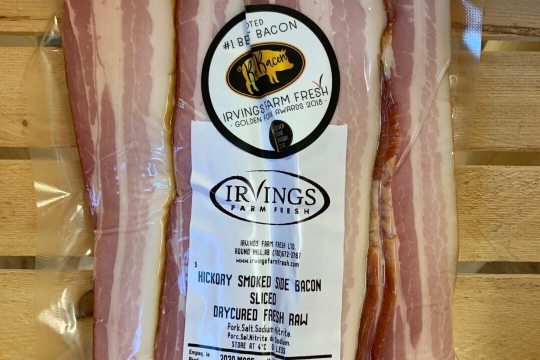 Berkshire Pork products - Hickory Smoked Side Bacon - Made In Alberta