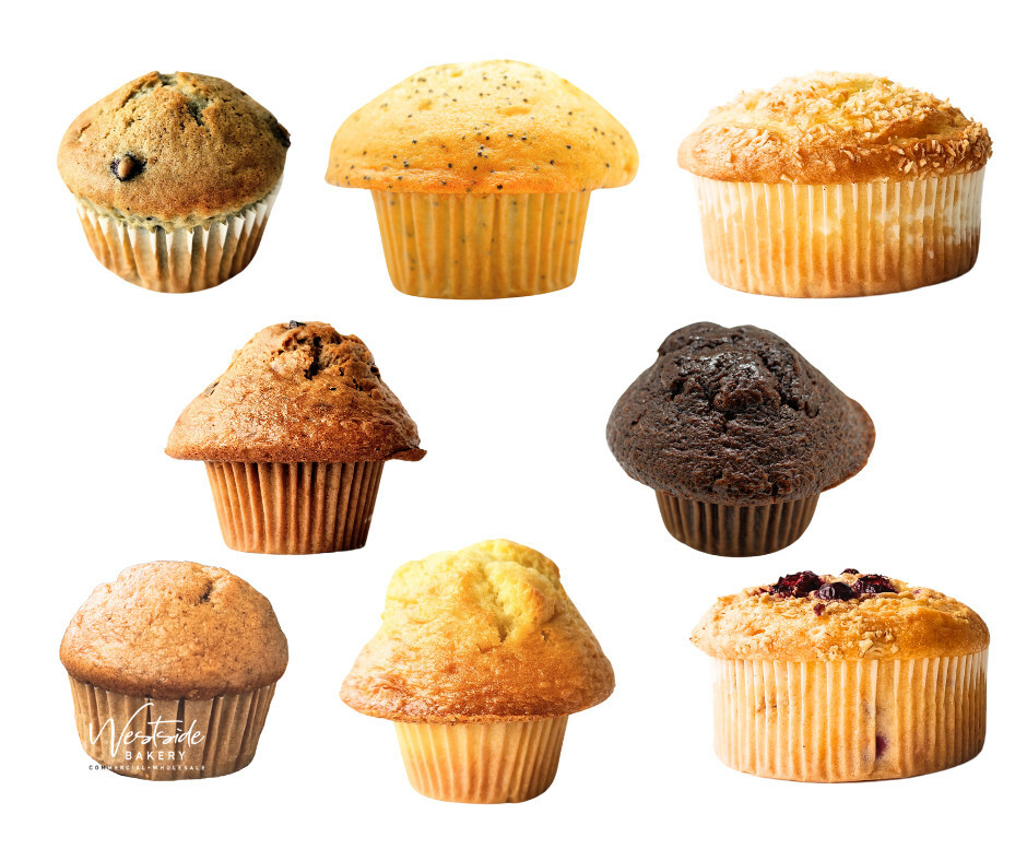 Muffins - 3 sizes, assorted flavours + batter - Made In Alberta